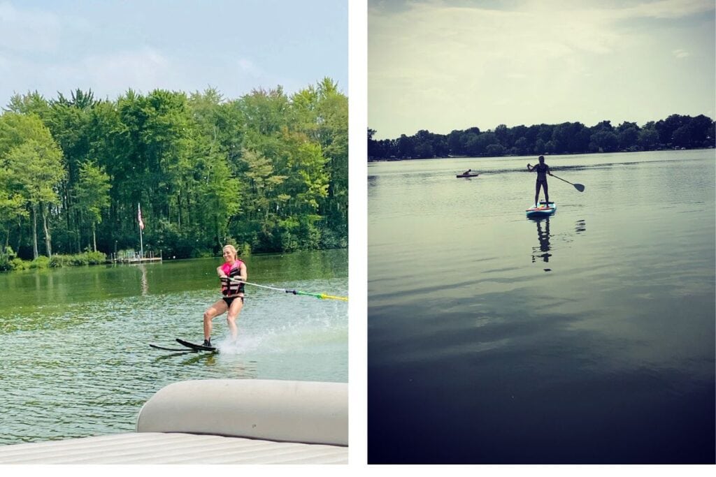 Lake Life Décor with Wood Water Skis - Flairfully Yours