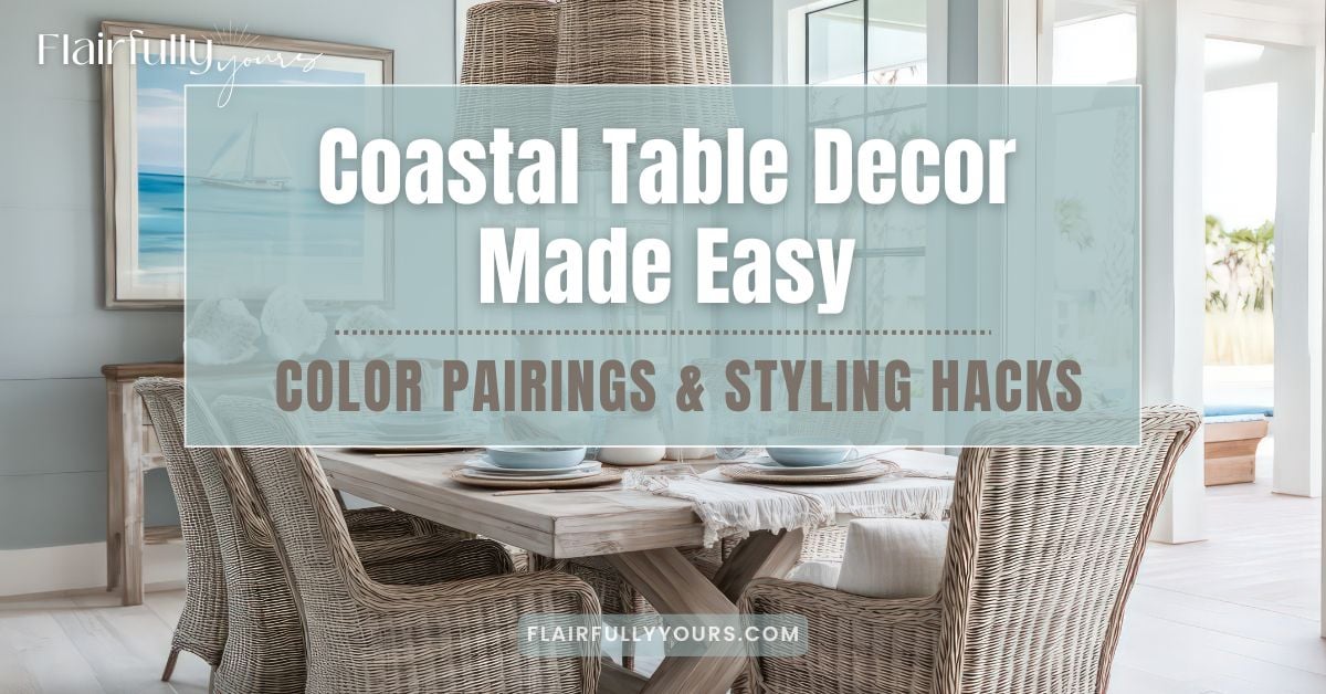 Coastal Table Decor Made Easy: Color Pairings and Style Hacks ...