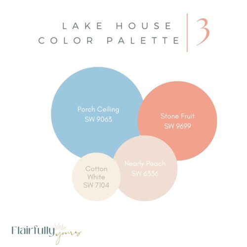 Lake House Color Palette: Coastal Blue, Soft Orange, Sandy Neutral ...