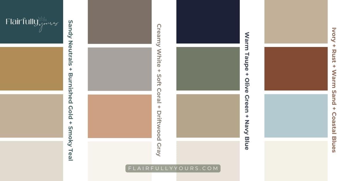 Fall Color Palette Ideas for Home Decor: 4 Coastal-Friendly Combos ...