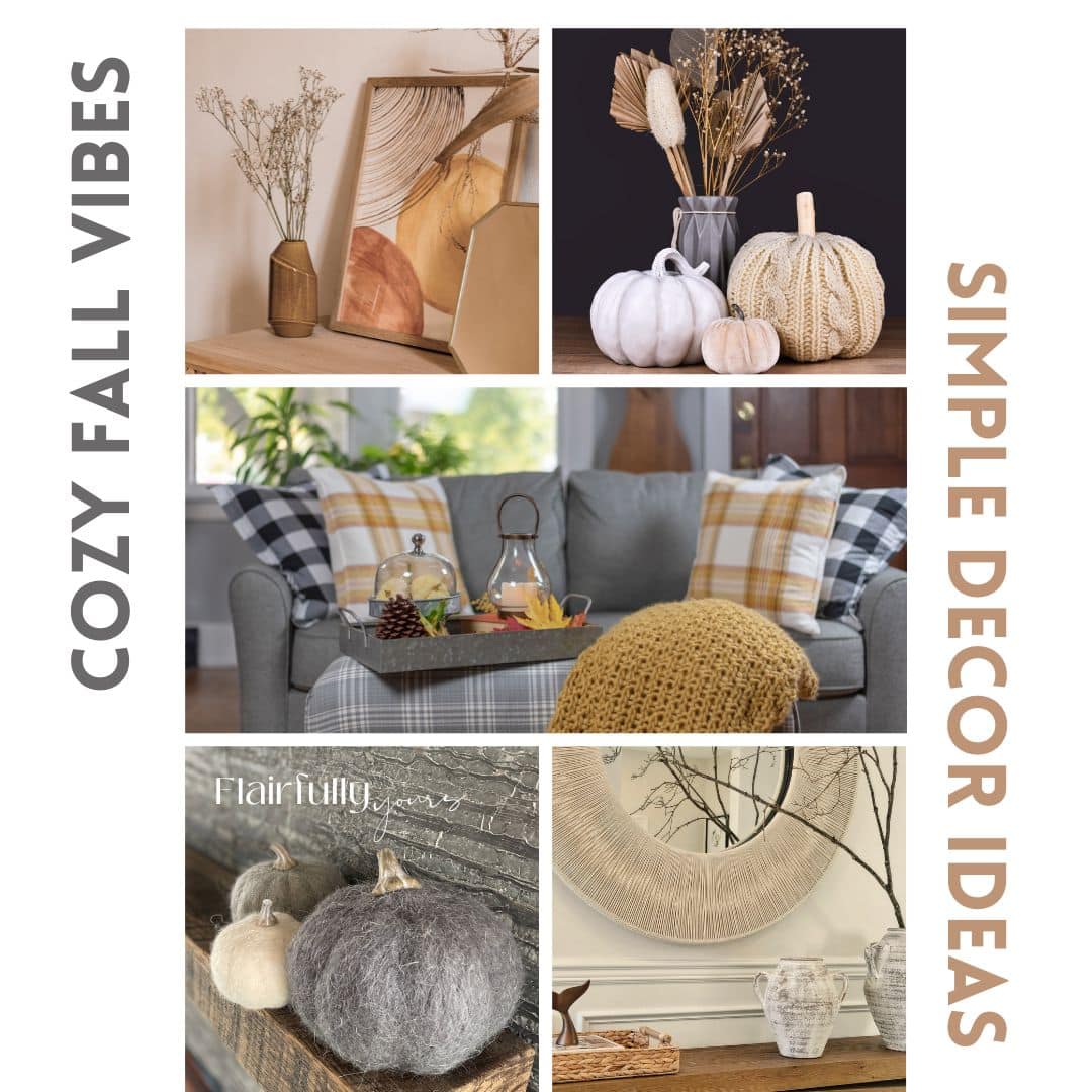 Neutral Fall Decor: 3 Simple Vignettes You Can Steal - Flairfully Yours